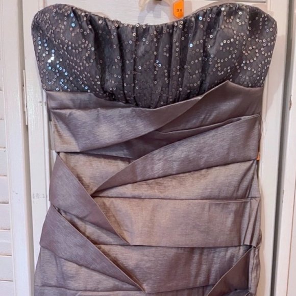 Ruby Rox | Dresses | Ruby Rox Gray Metallic Sleeveless Mini Dress With ...